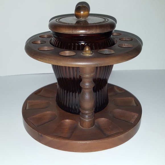 Dun-Rite Wood Nov Inc | Other | Vintage Pipe Stand Dunrite Wood Nov Inc ...